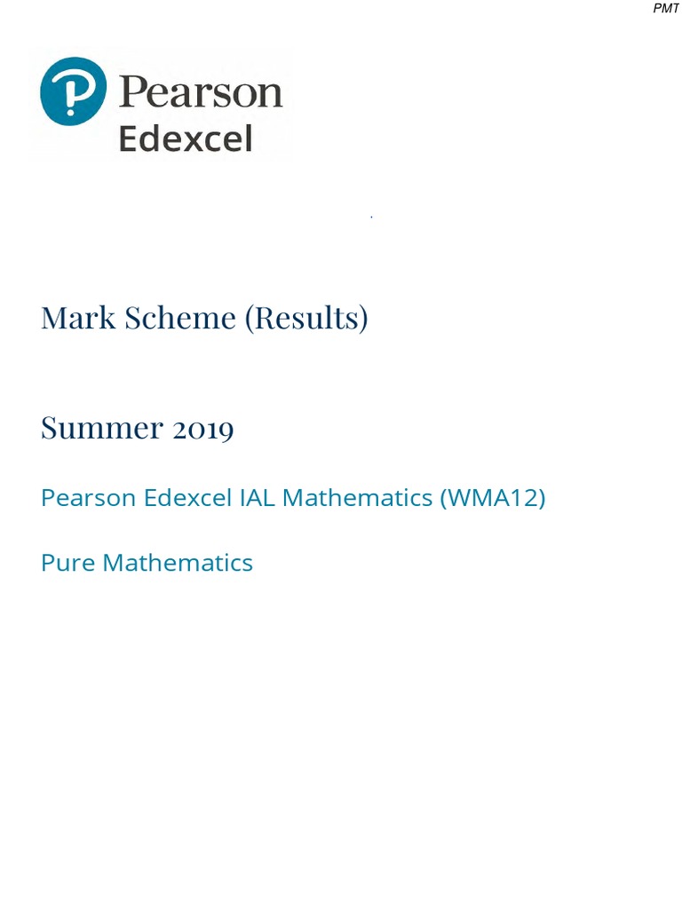June 2019 (IAL) MS - P2 Edexcel | PDF | Factorization | Algebra