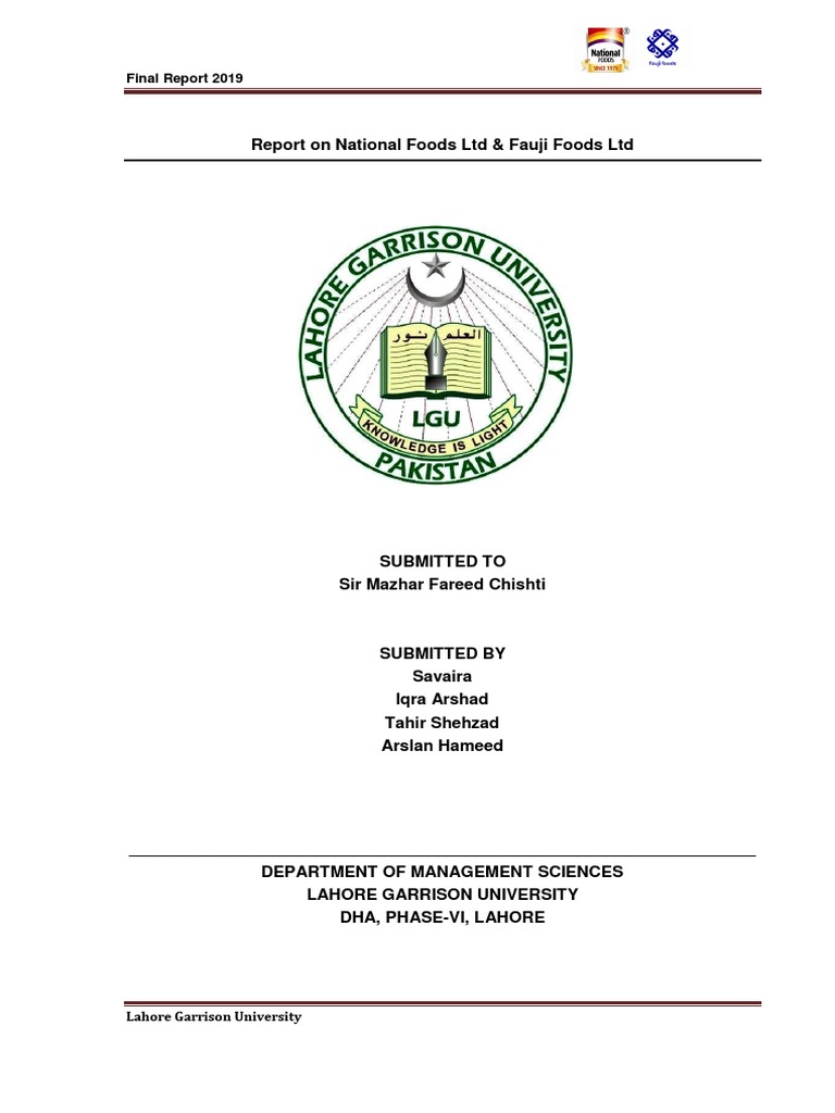 Sample FAUJI VS NATIONAL | PDF | Taxes | Balance Sheet