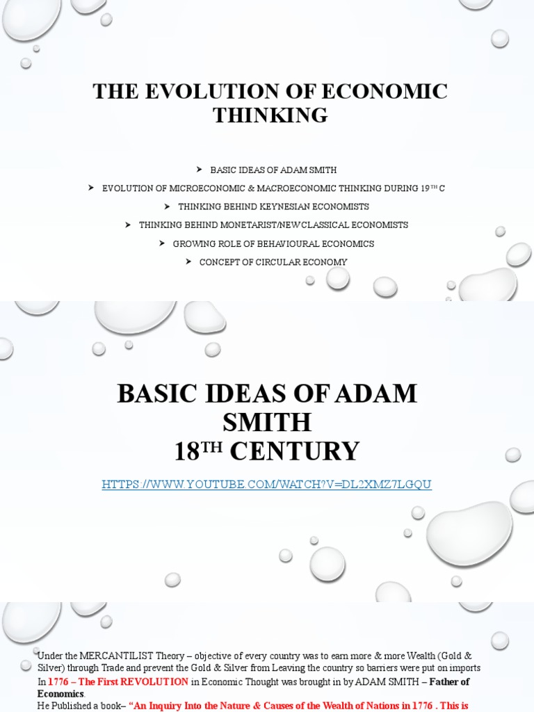 Evolution of Economic Thinking | PDF | Economics | Neoclassical Economics