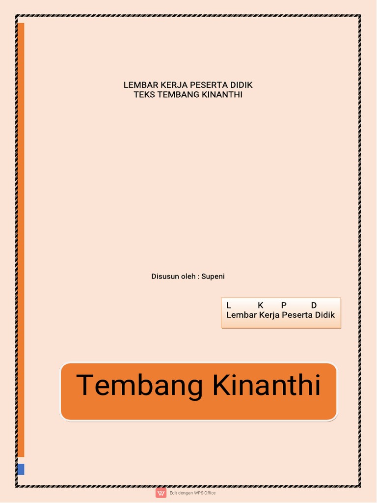 LKPD - PENI Tembang Kinanthi | PDF