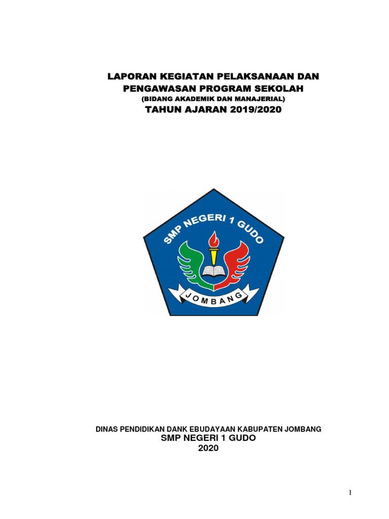 Laporan Program Kepala Sekolah Akademik dan Manajerial SMP Negeri 1 ...