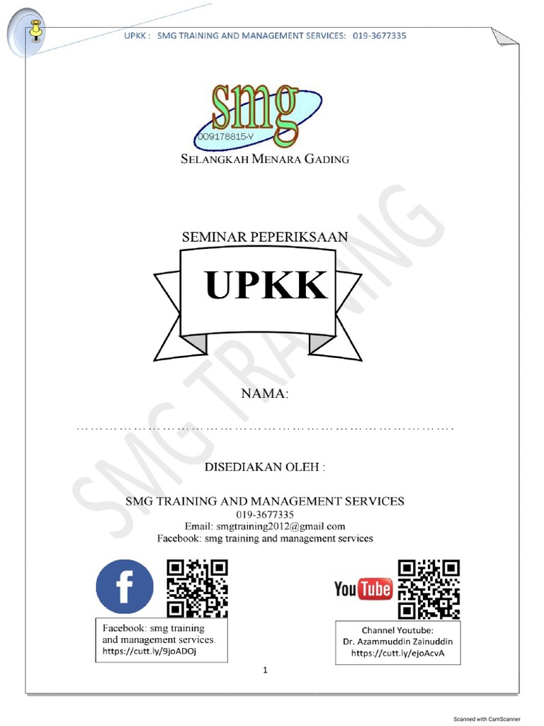 Nota Upkk 2021 | PDF