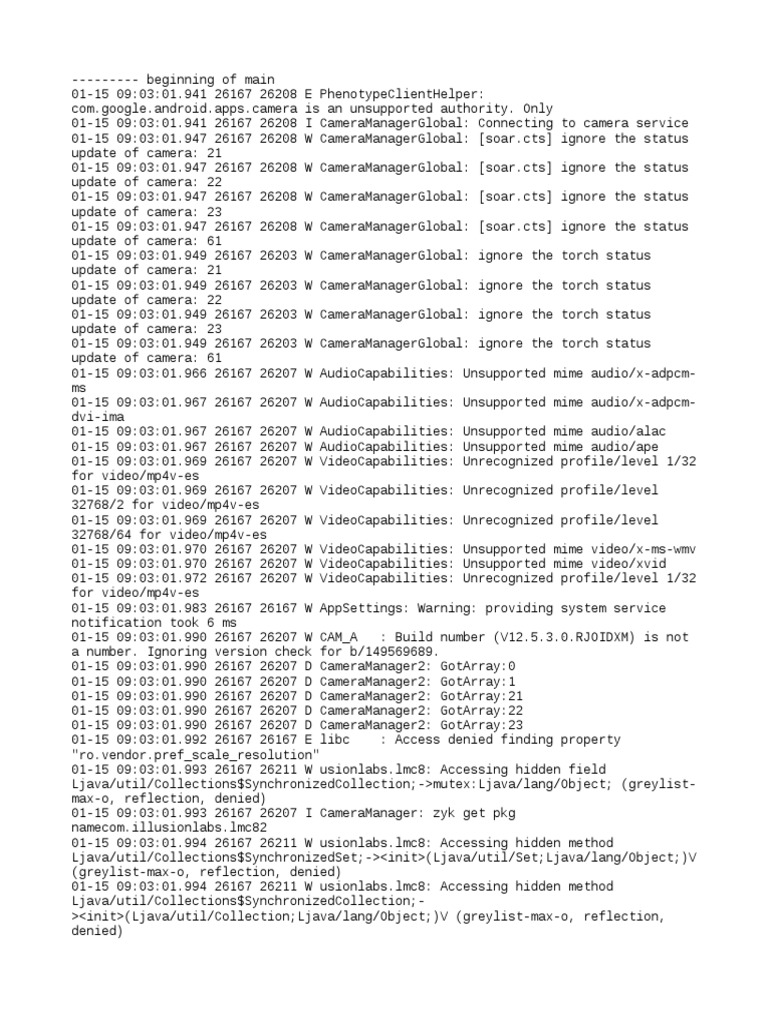Logcat 1642208581867 | PDF | Computer Science | Information Technology Management