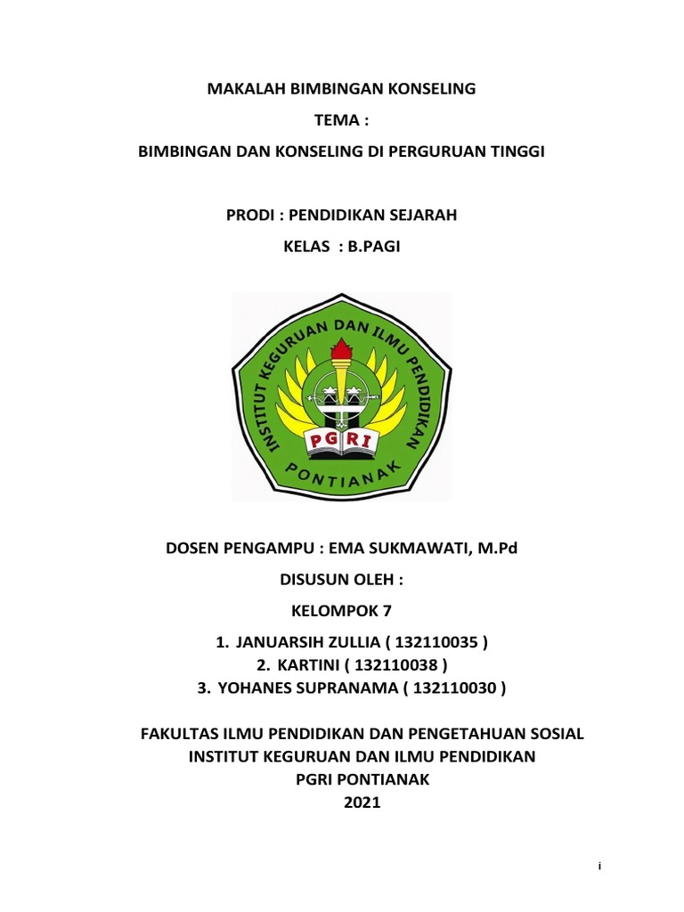 Makalah Bimbingan Konseling Kel7 | PDF