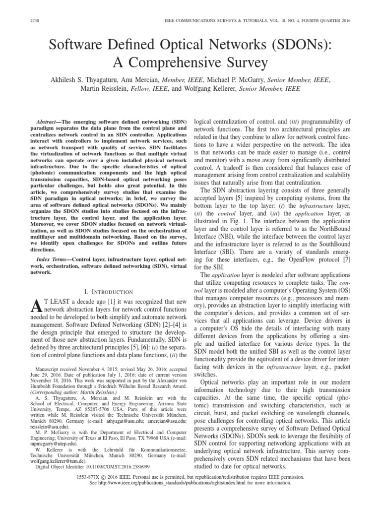 SDN Tutorial IEEE | PDF | Computer Network | Representational State Transfer