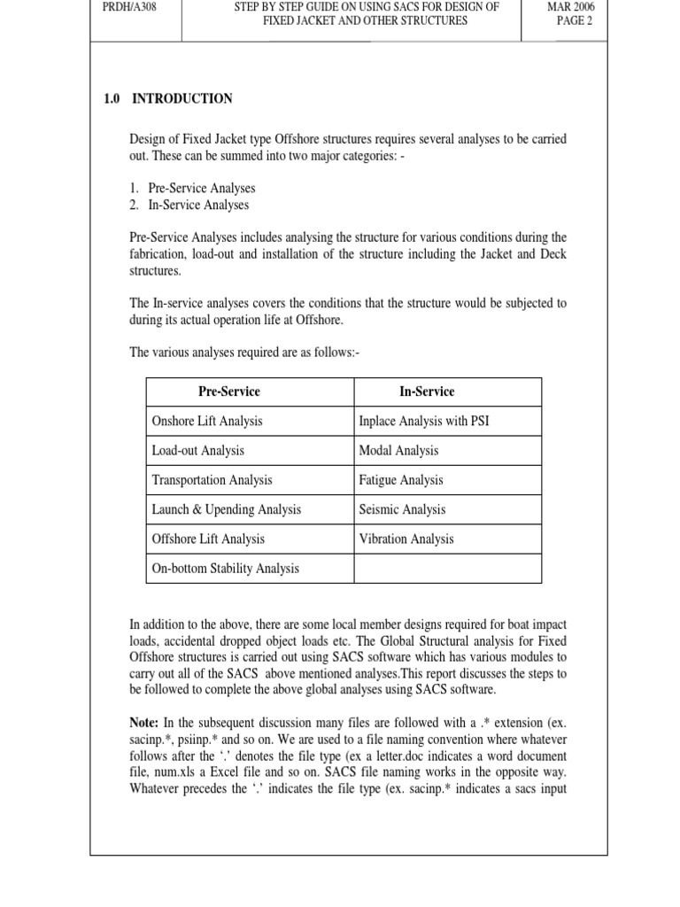 Jacket Design Procedure | PDF | Applied And Interdisciplinary Physics | Mechanical Engineering