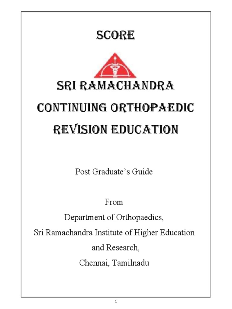 Score PG Guide | PDF | Anatomical Terms Of Motion | Hip