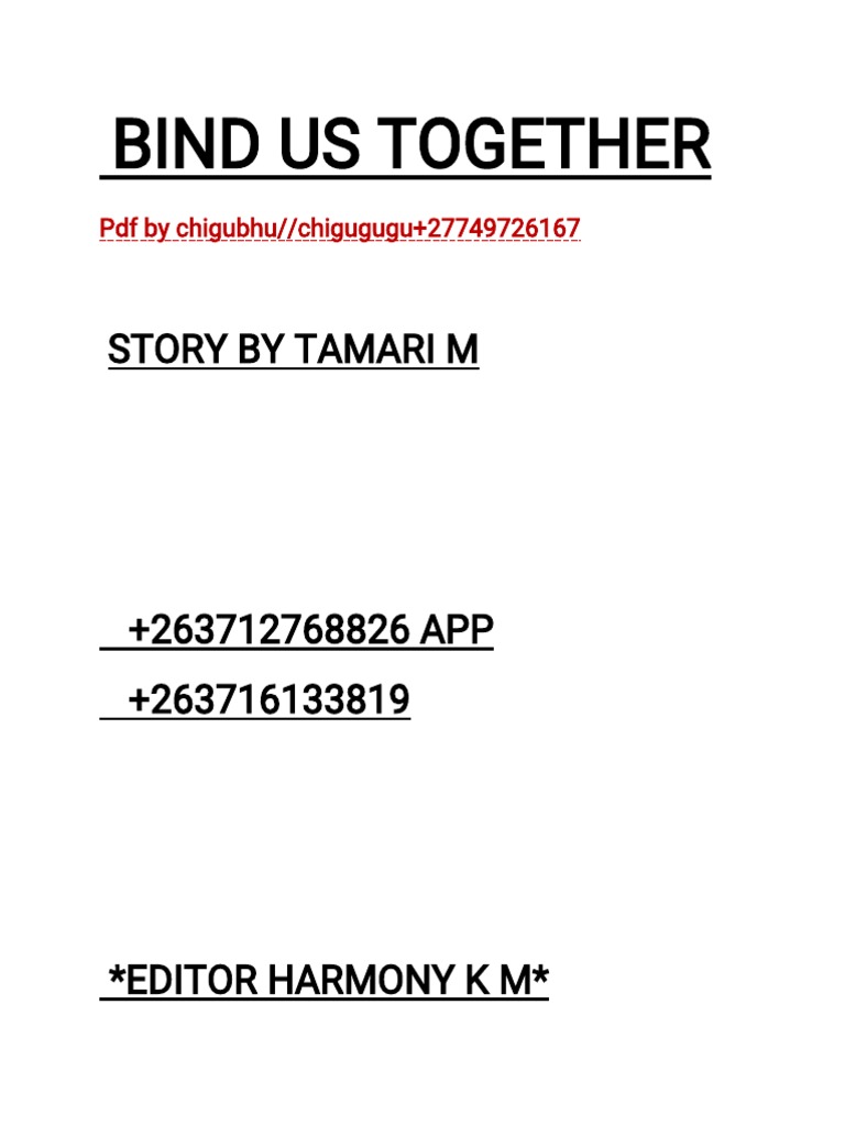 Bind Us Together | PDF