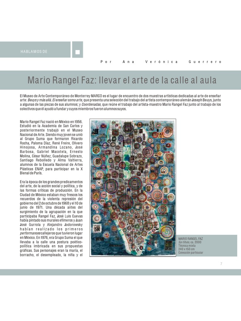 Mario Rangel | PDF | Ciudad de México | Museo