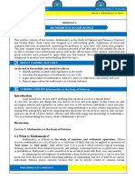 Module 1 The Nature of Mathematics. Mathematics in Our World | PDF ...