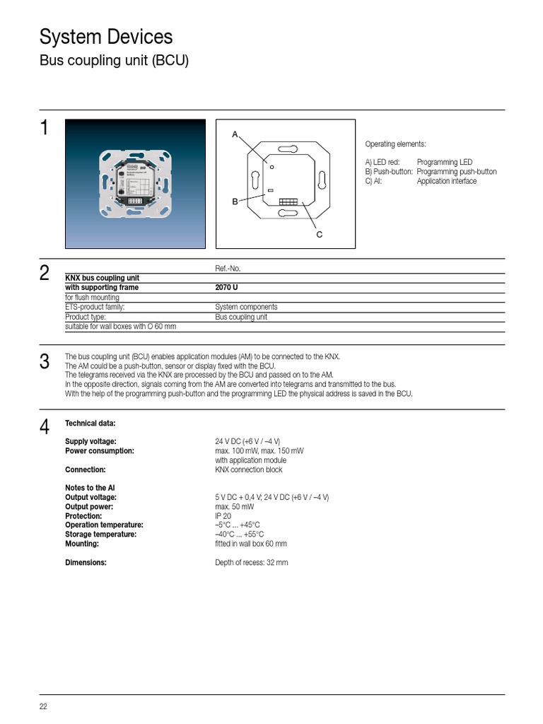 System Devices: Bus Coupling Unit (BCU) | PDF