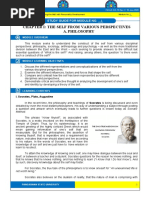 Understanding The Self: Gilbert Ryle | PDF | Epistemology | Metaphysics