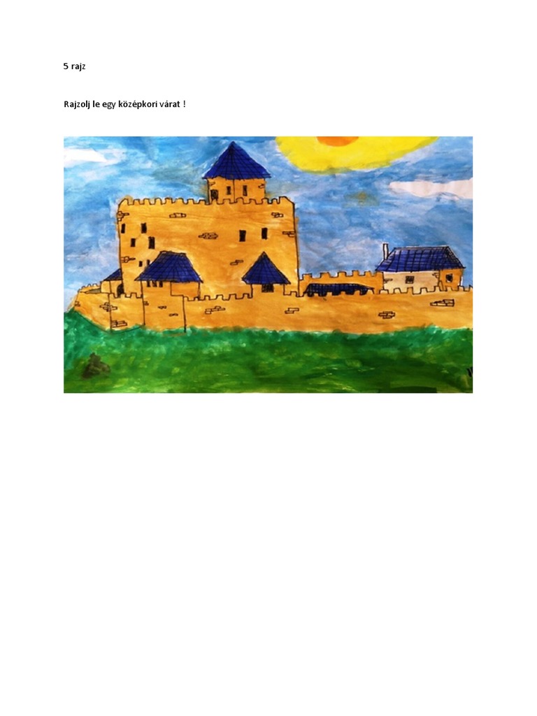 5 Rajz - Középkori Vár | PDF