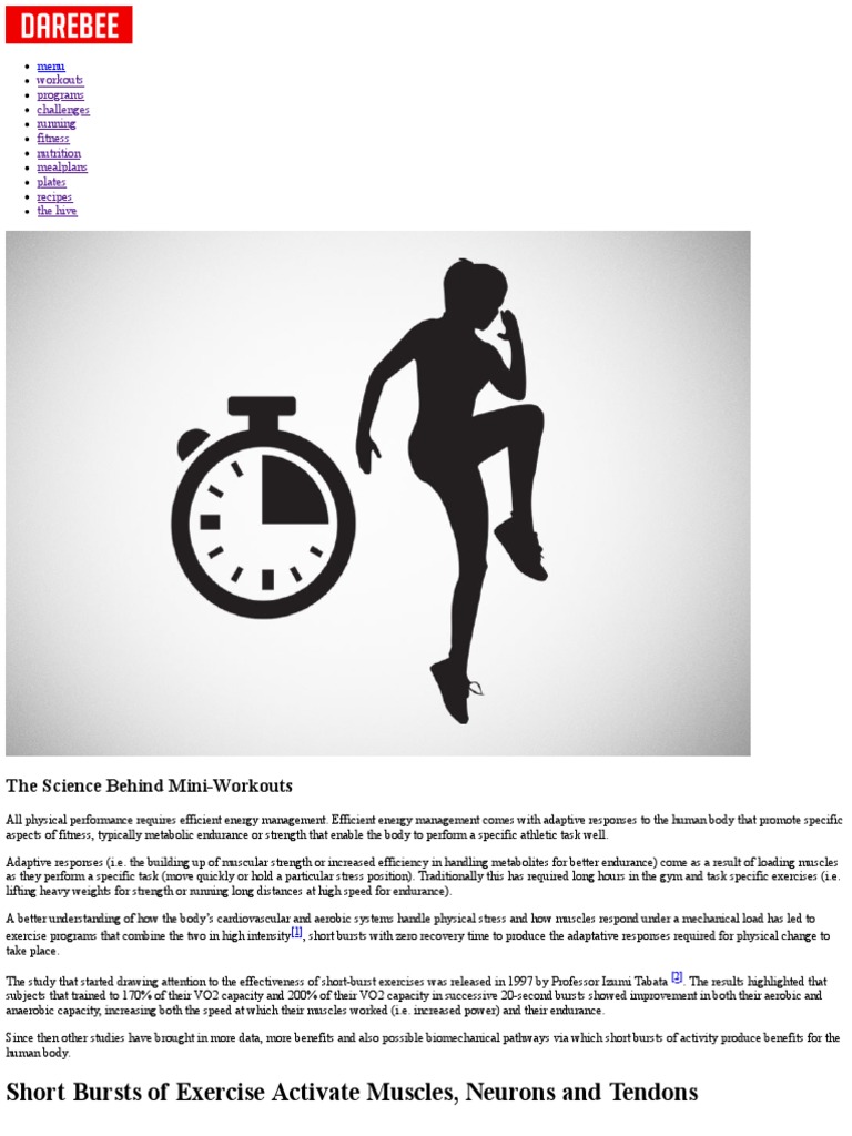 The Science Behind Mini-Workouts | Download Free PDF | Physical Fitness ...