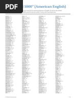 Oxford 5000 Word List | PDF