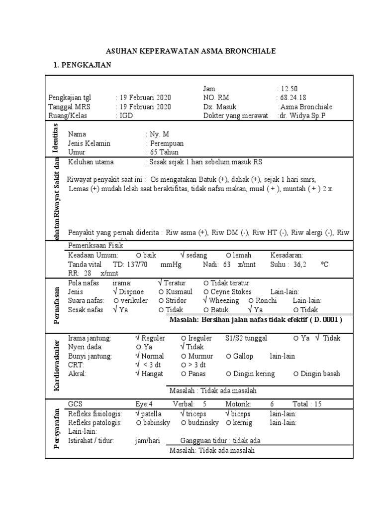 Asuhan Keperawatan Asma | PDF