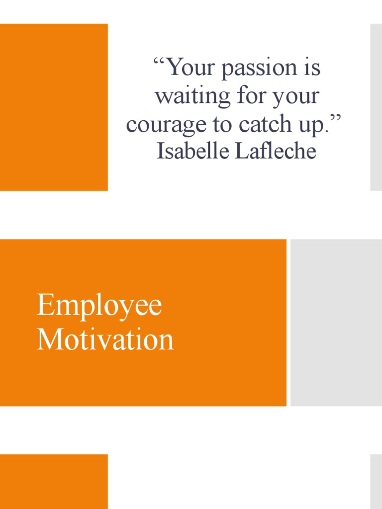 Lesson 4 Employee Motivation | PDF