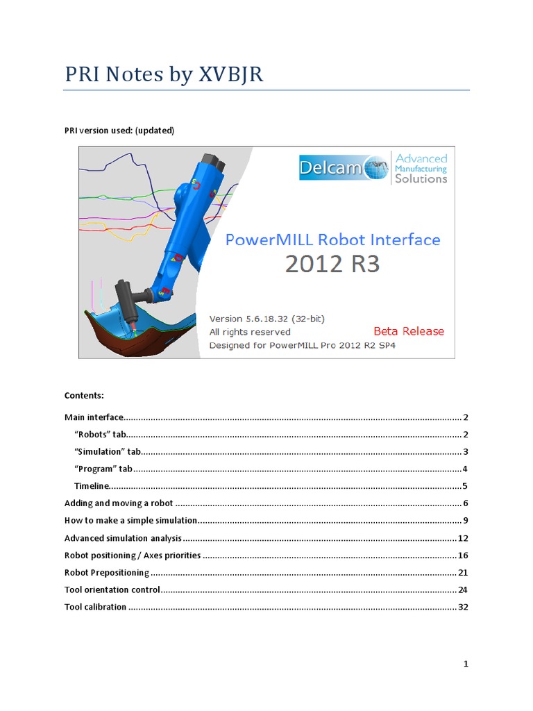 PowerMILL Robot Interface - Training Course | PDF | Simulation ...