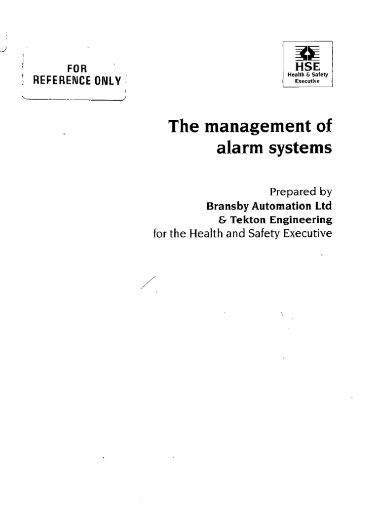 The Management of Alarm Systems | PDF | Safety | System