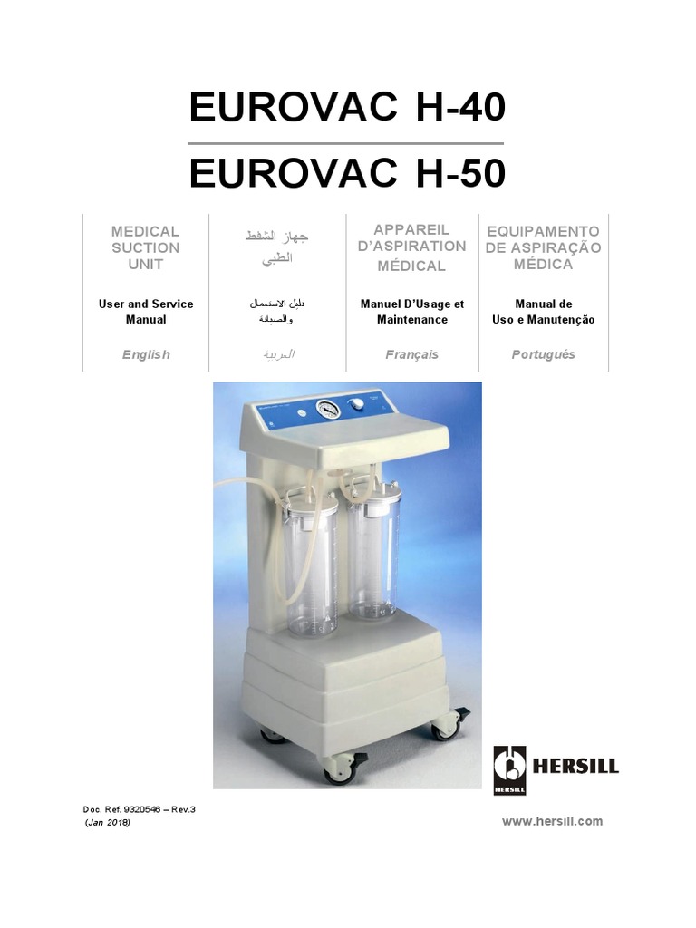 Eurovac H-40 y H-50-Rev.3 (Ing, Arb, FR, Por) (A4, Folleto) (Ver Leeme ...