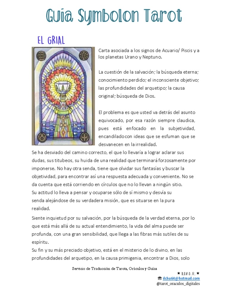 Guía Symbolon Tarot en Español | PDF | Amor | Felicidad