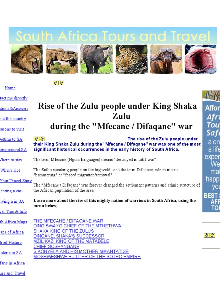 Rise of The Zulu People Under King Shaka Zulu | PDF | Zulu Kingdom | Southern Africa