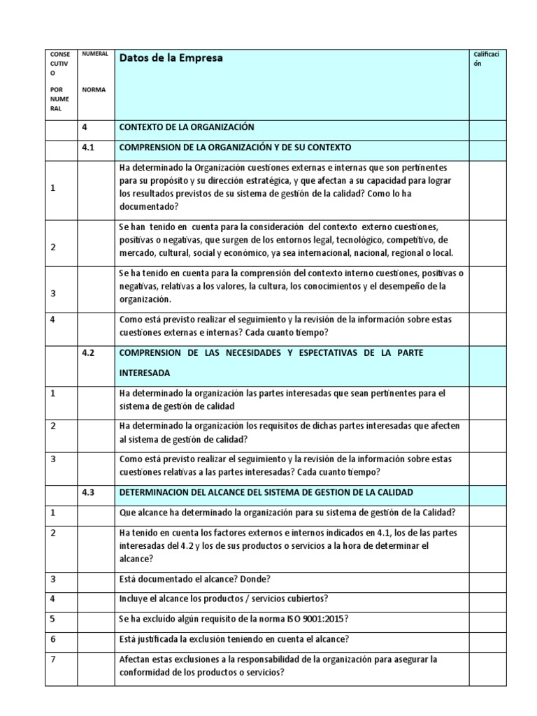 Formato ISO 90001 | PDF | Calidad (comercial) | Gestión de la calidad