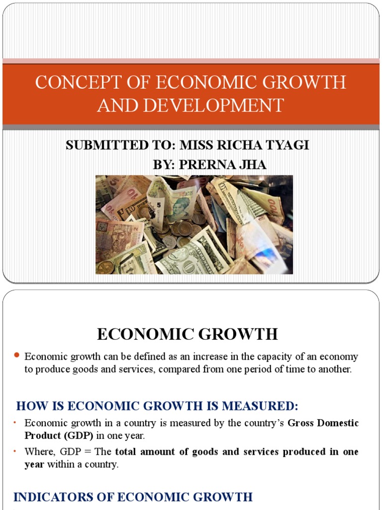 Cocept of Economic Growth and Development | PDF | Gross Domestic ...