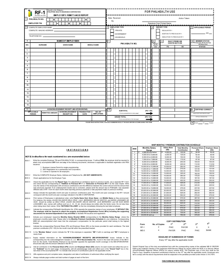 Philhealth Id Layout 2008 Form | Download Free PDF | Government | Economies