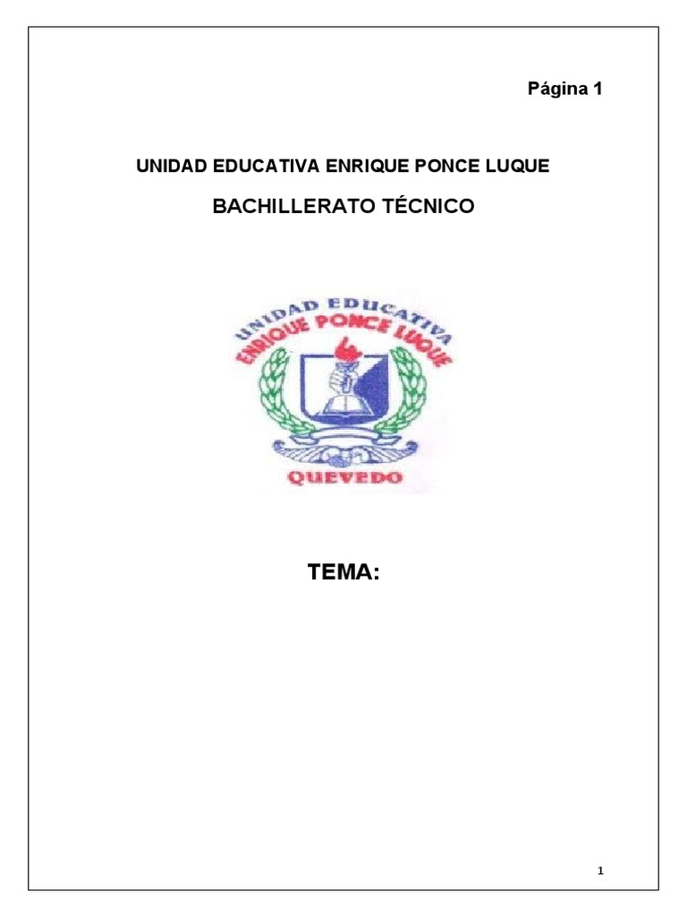 Proyecto Educativo Enrique Ponce Luque | PDF | Informática