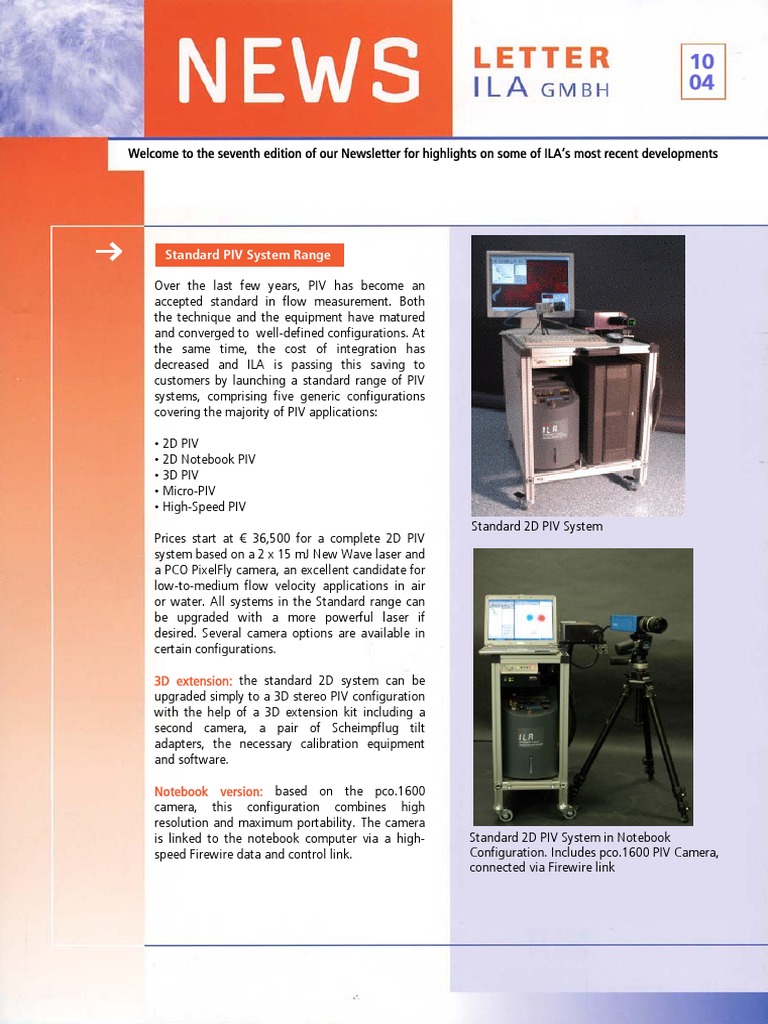 Developments in PIV Technology: Standard PIV Systems, Custom ...