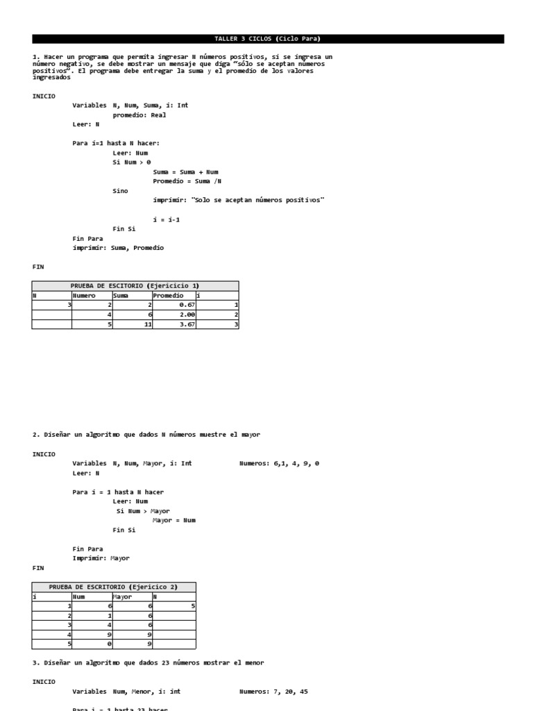 Practica Ciclo para Java | PDF | Java (lenguaje de programación ...