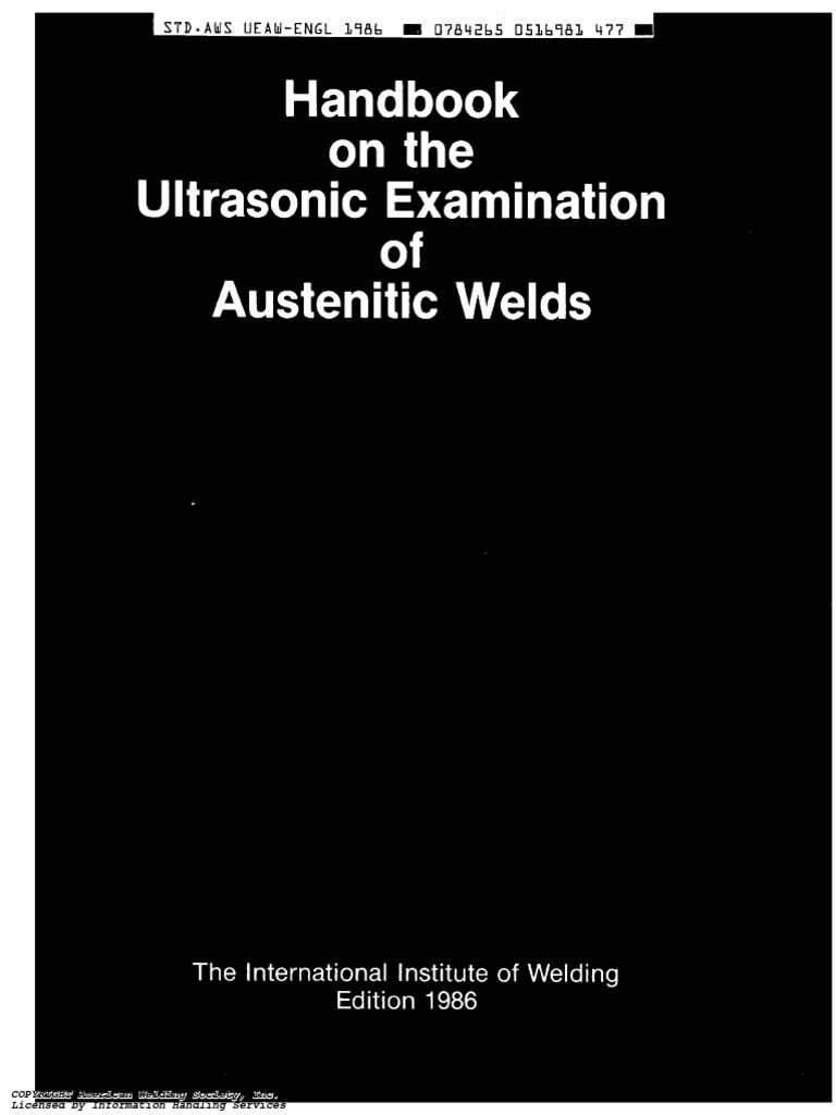 Ut of Austenitic Welds | PDF | Construction | Welding