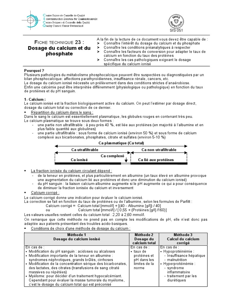 Calcium | PDF | Calcium | Sang