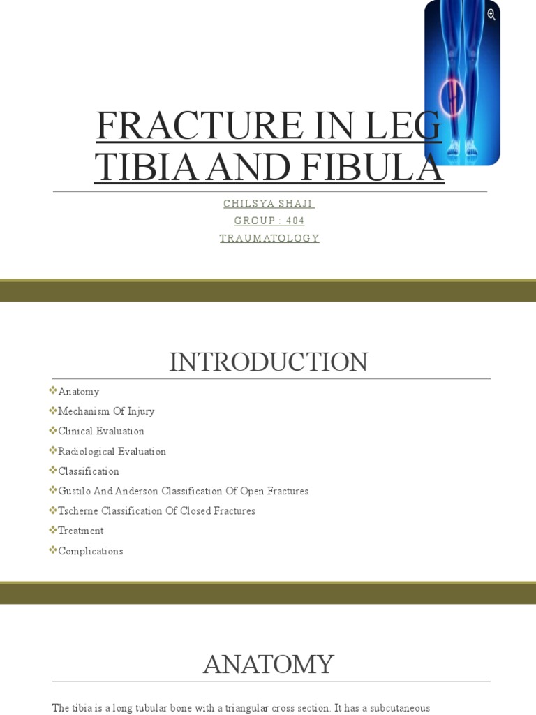 Fracture in Leg Tibia and Fibula | PDF | Knee | Ankle