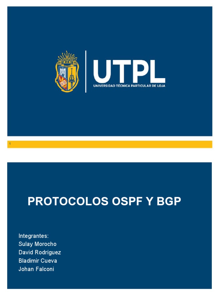 Protocolo BGP y OSPF | PDF | Protocolos de comunicaciones | Estándares de internet
