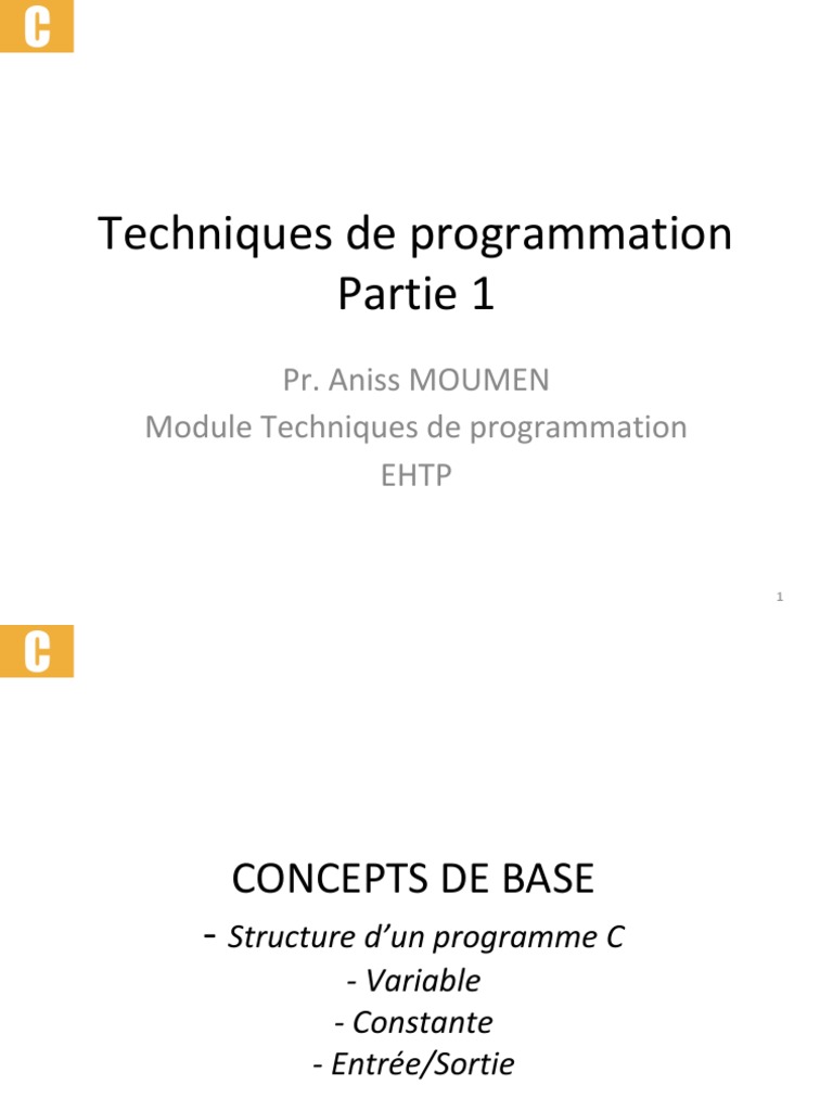Cour Prog | Descargar gratis PDF | C (Langage de programmation) | Pointeur (programmation)