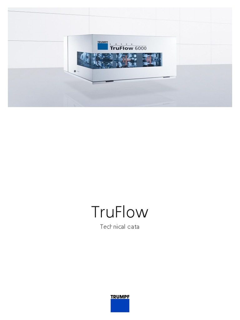 TRUMPF Technical Data Sheet TruFlow | PDF | Laser | Optics