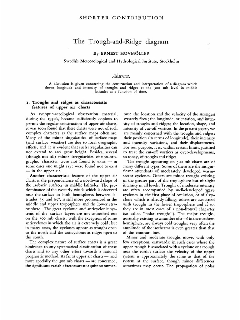 The Trough-and-Ridge Diagram: Shorter Contribution | Download Free PDF ...