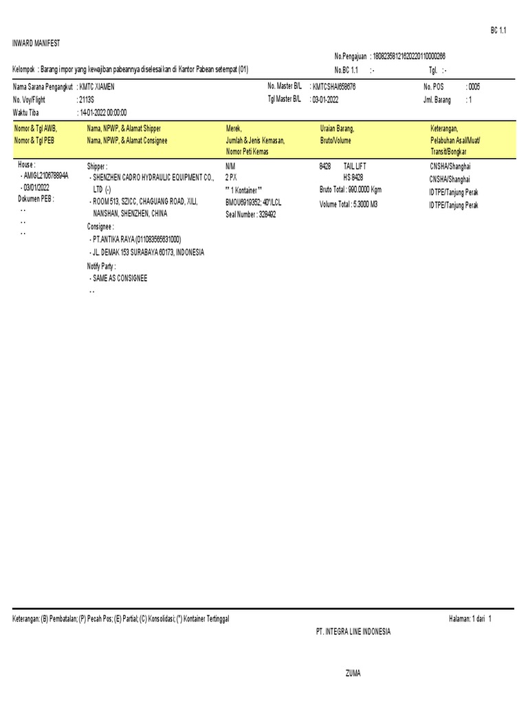 BK006882 PT Antika Raya - 2 | PDF