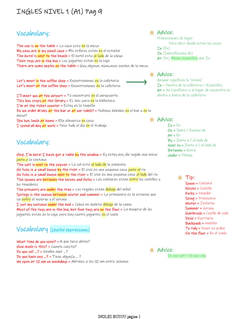 Ingles Basico 2 | PDF