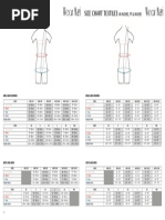 Sublimation Size Chart | PDF | Clothing | Fashion