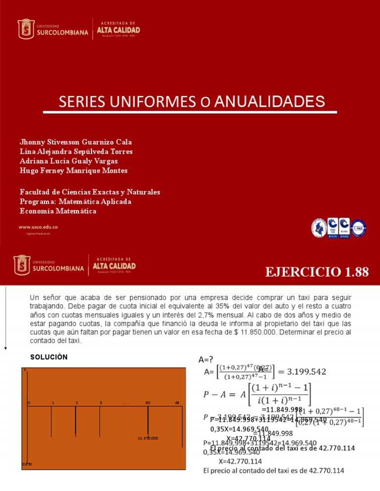 Series Uniformes o Anualidades | PDF