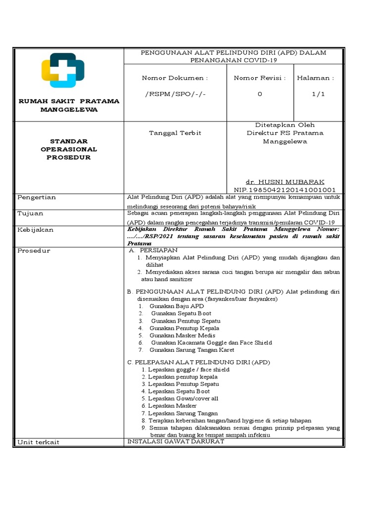 Sop Apd Level 2 | PDF