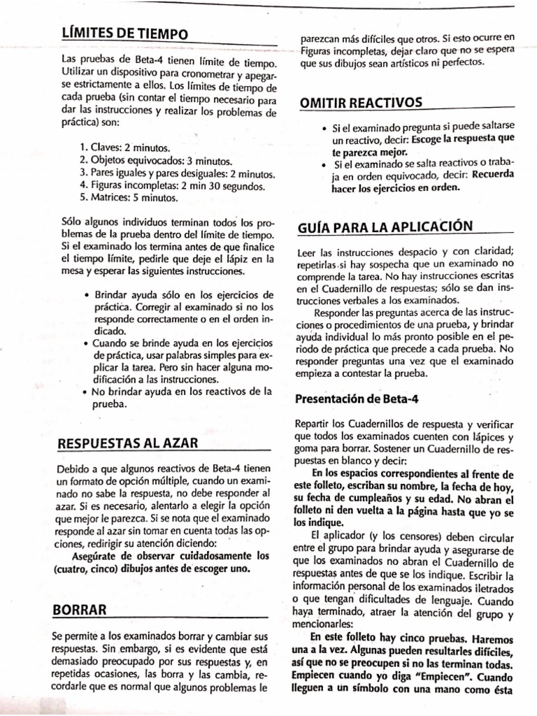 Manual Beta IV | PDF