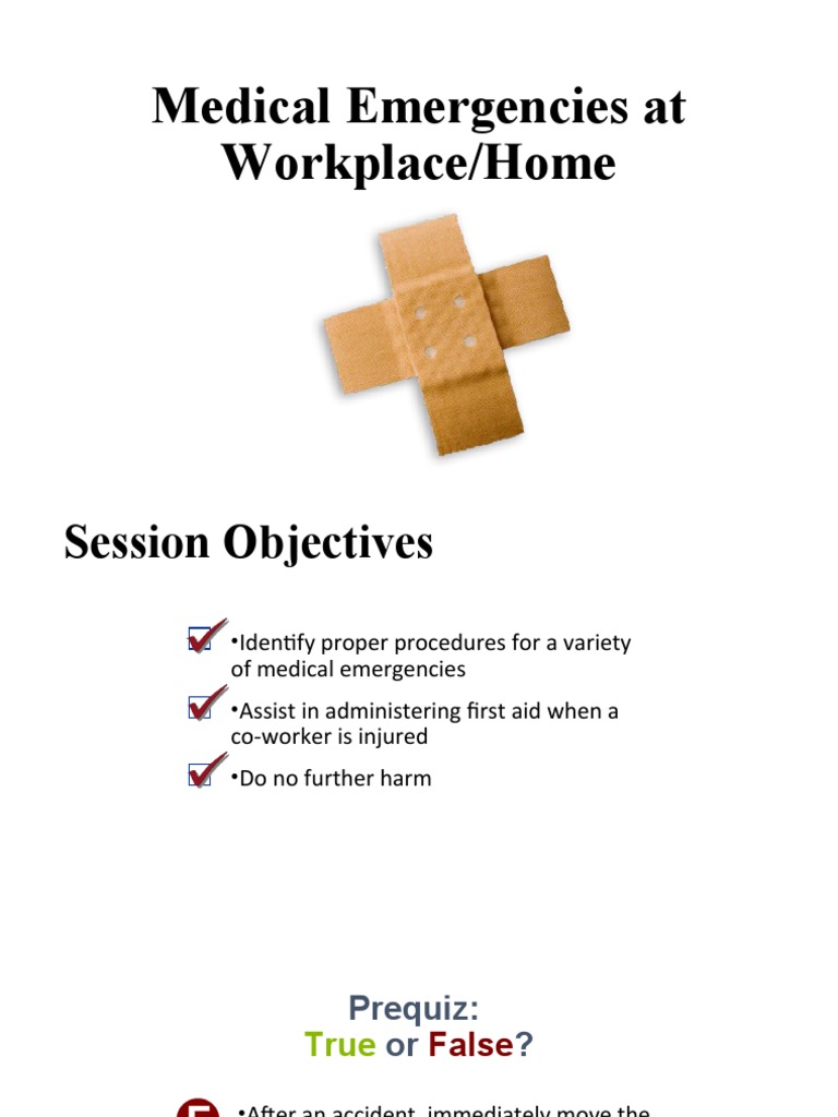 Medical Emergencies at Workplace | PDF | First Aid | Cardiopulmonary ...