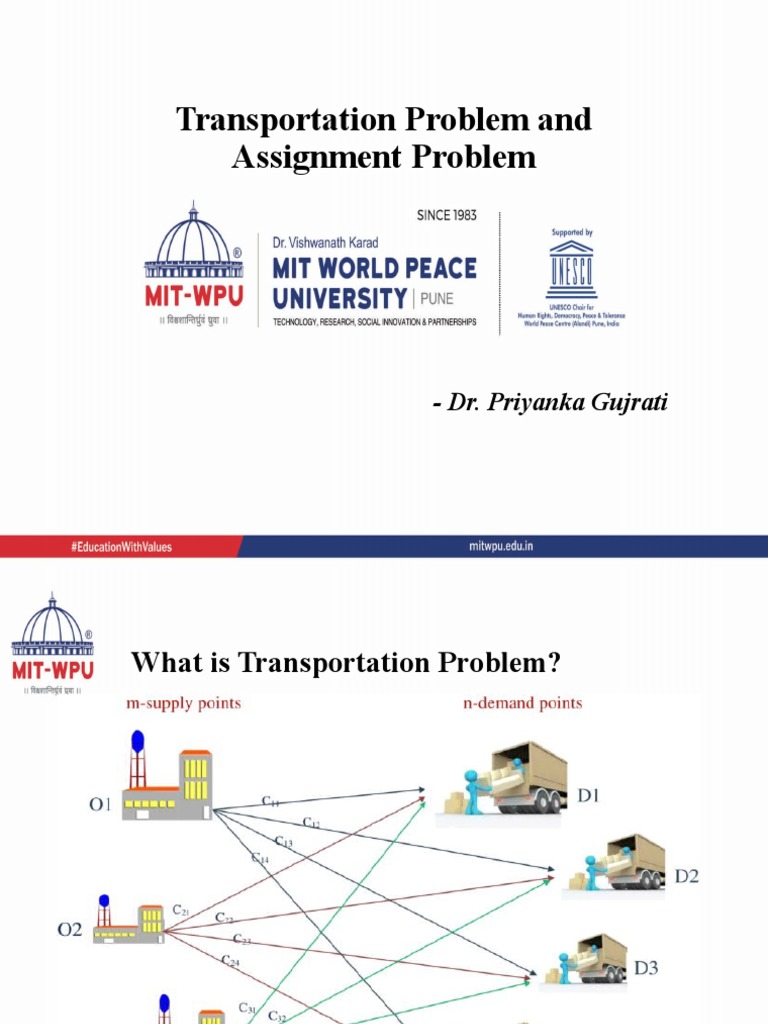 Transportation Problem and Assignment Problem | PDF | Mathematics ...