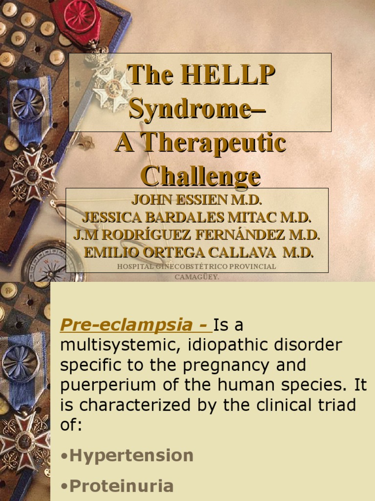 Hellp Syndrome | PDF | Health Sciences | Medical Specialties