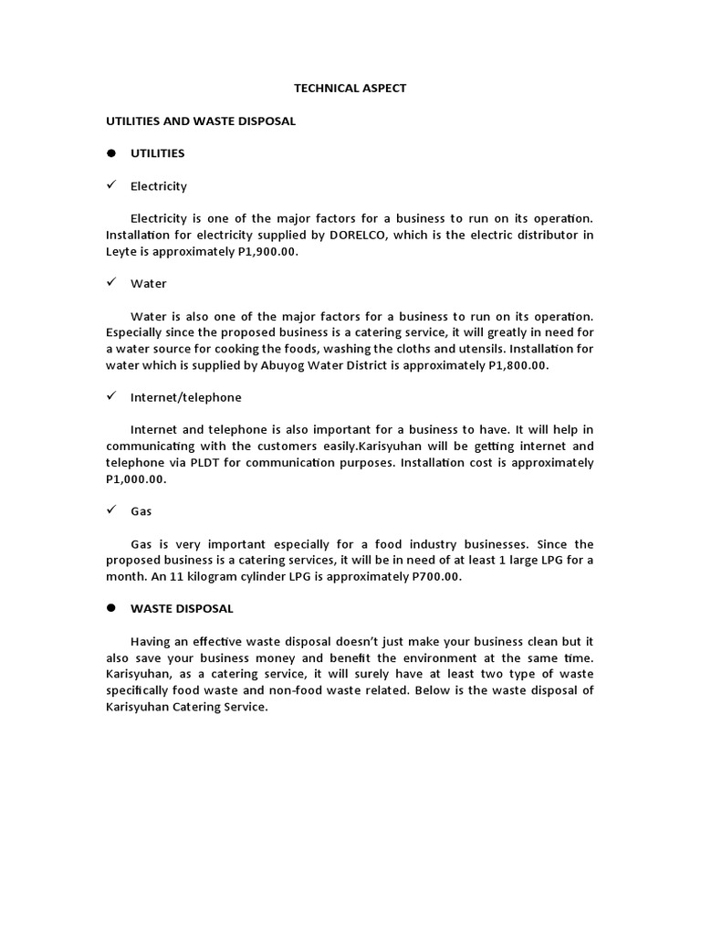 Calderon, Reynan C. Bsa-32a1 Utilities and Waste Disposal | PDF | Home ...