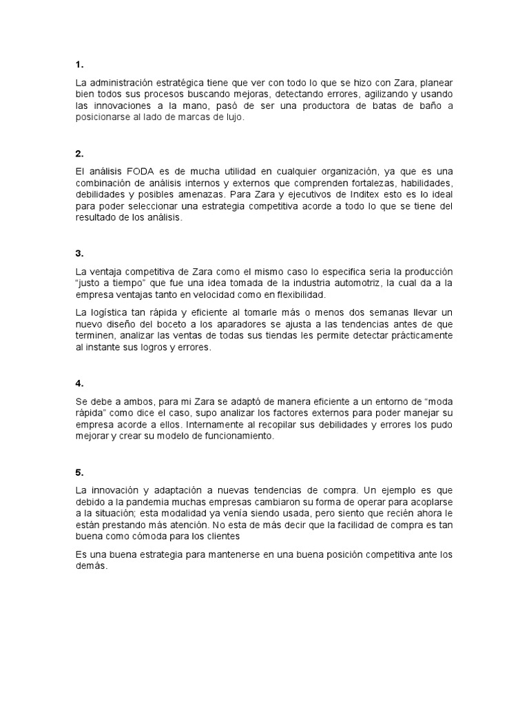 Estrategia de Éxito de Zara en Moda | PDF | Crecimiento personal y ...
